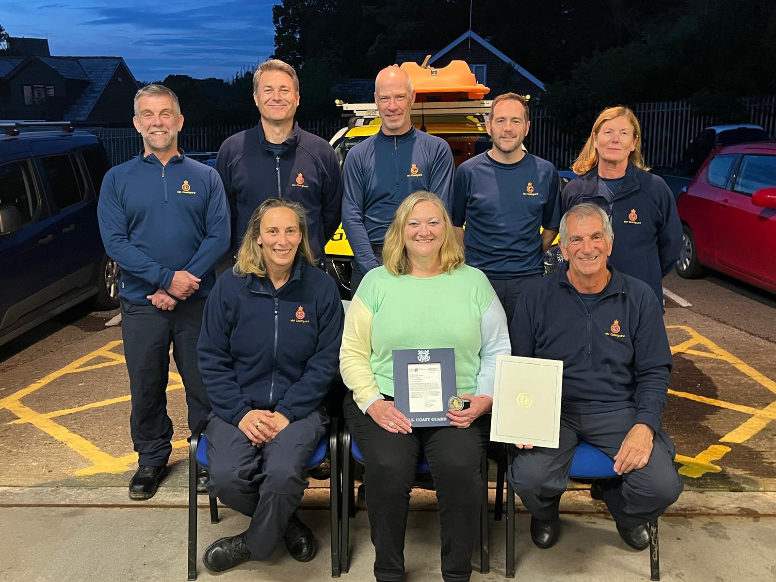 US Coast Guard presents award to South Wales Coastguard ‘heroes’ | HM ...